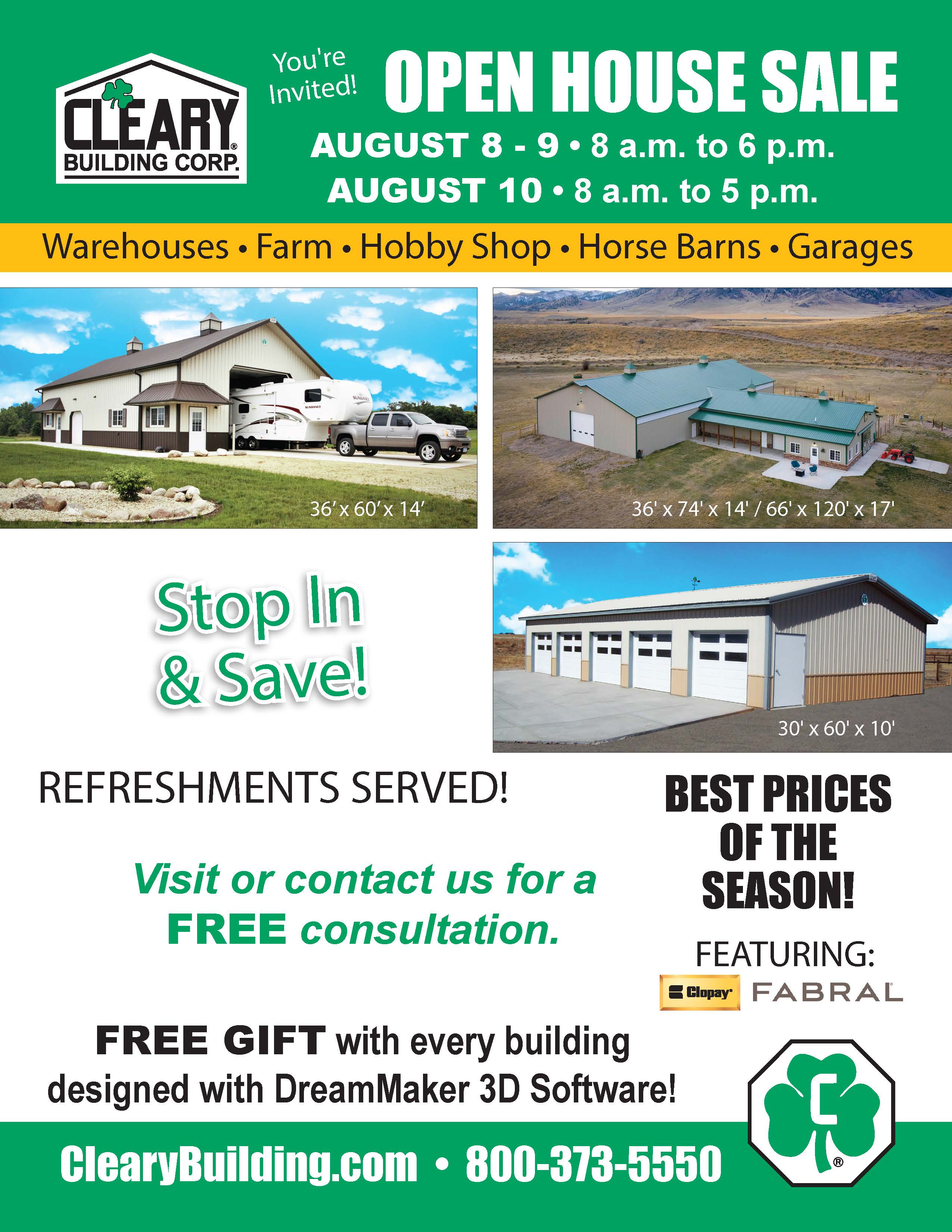 Open House - Cleary Building Corp. - Serving Clients Since 1978