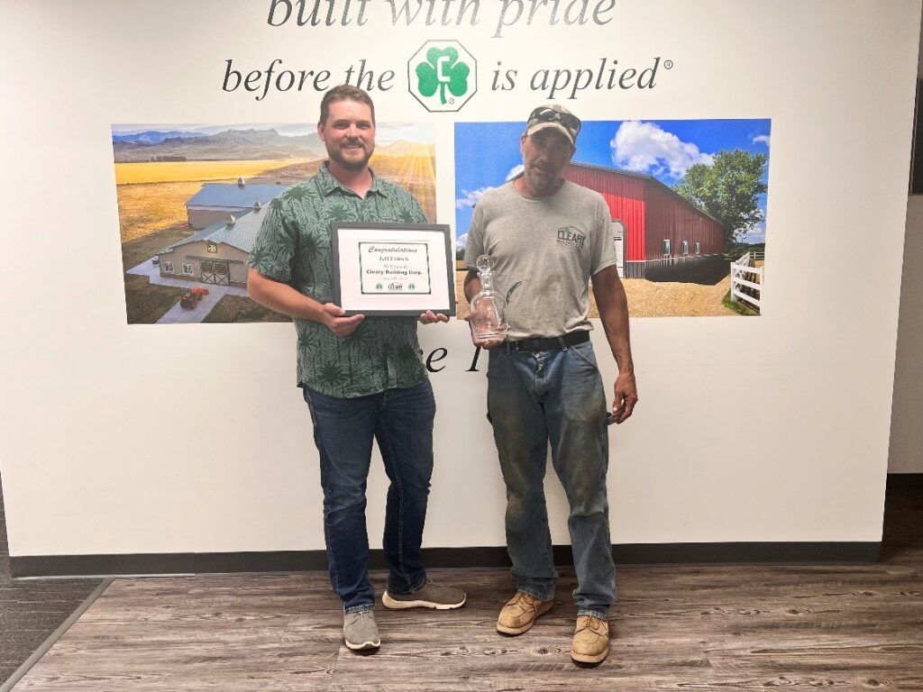 Cleary Building Corp. Recognizes Field Foreman's 30 Years Service