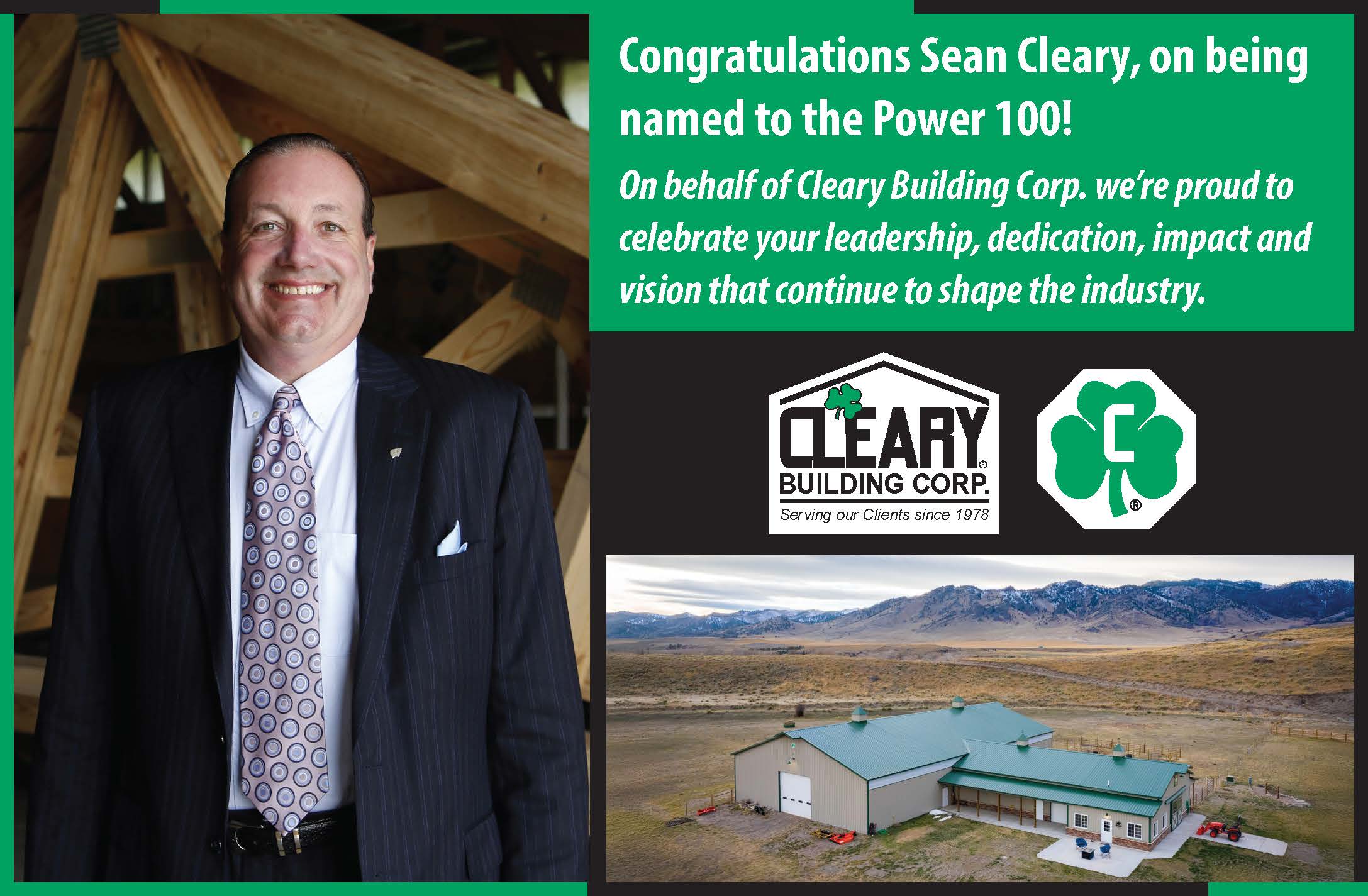 Sean Cleary Honored Among Madison's Power 100 - Cleary Building Corp.